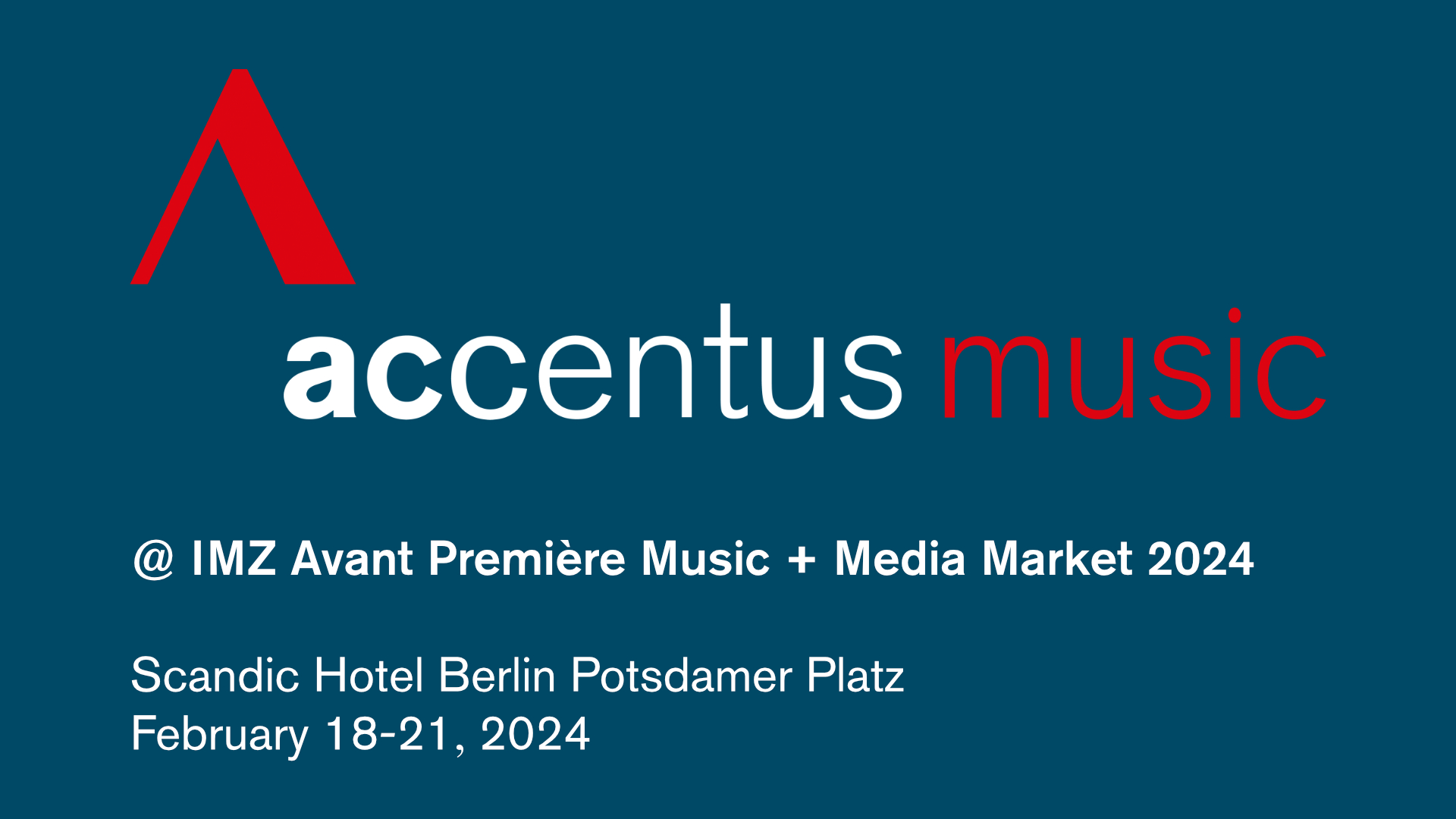 Accentus Music @ Avant Première 2024 | ACCENTUS Music